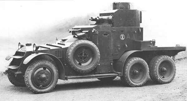 WORLD WAR II: Lanchester 6x4 Armoured Car
