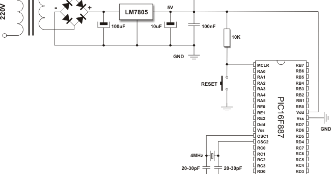 Microchip Pic Microcontroller Resources News And Projects Pic Microcontroller Basic Circuit