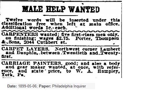 RootDig.com: Help Wanted in 1899