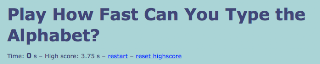 Little Asian Laughter: How fast can you type the alphabet?