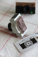 Yozo Craft: Japanese Wood Rubber Antique Style Stamp - Camera