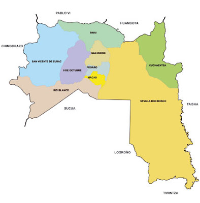culturamacabea: MAPA POLITICO DEL CANTON MORONA