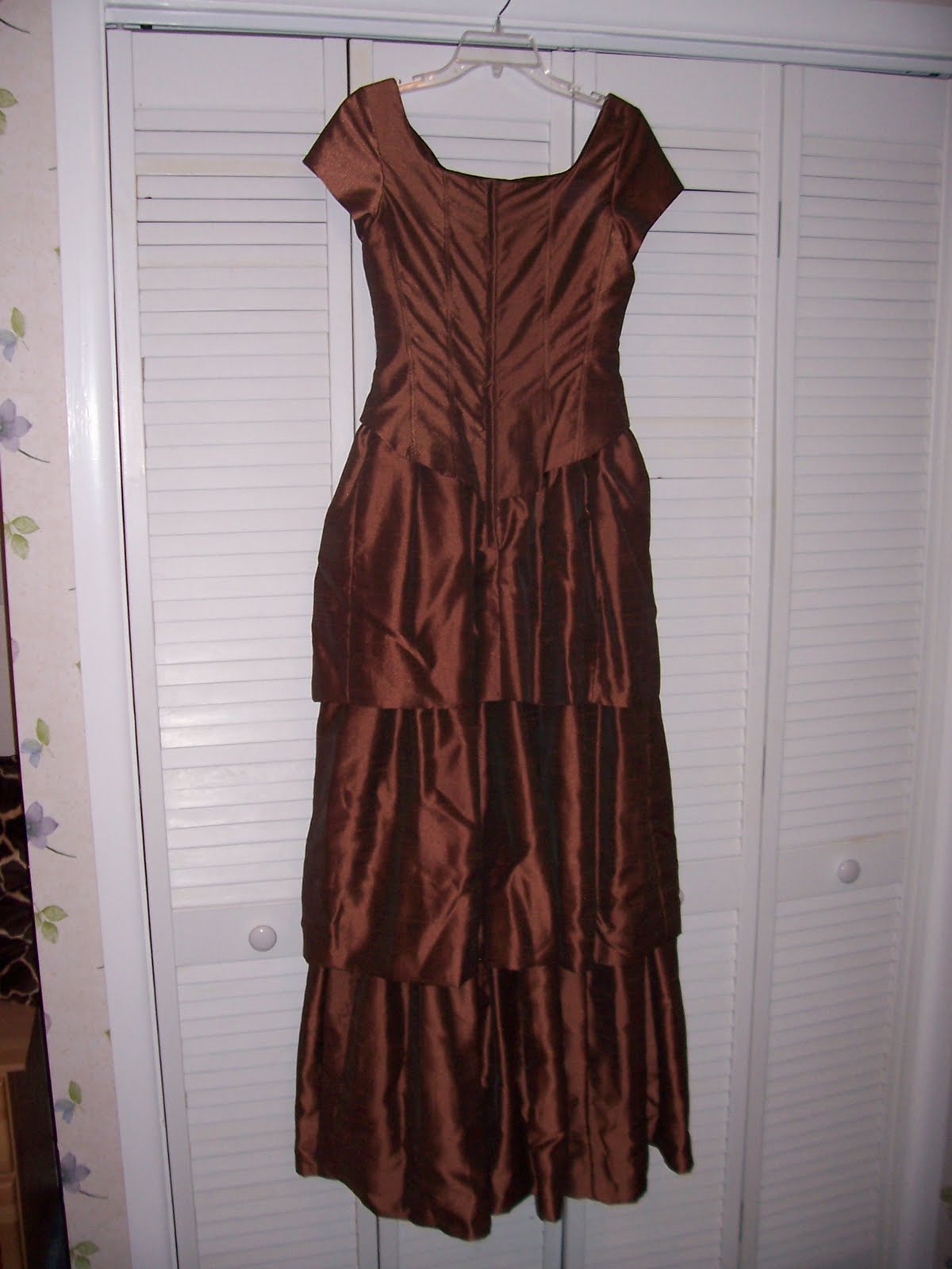 Modest Formals: Dress 6: Copper Satin