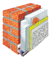 WDVS Fassadendämmung: WDVS Aufbau