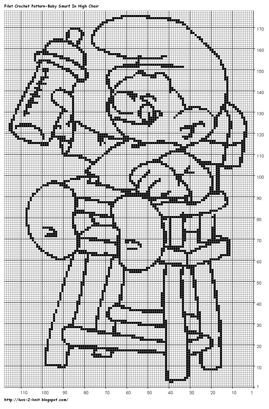 Cro Knit Inspired Creations By Luvs2knit: Baby Smurf Filet Crochet Charts