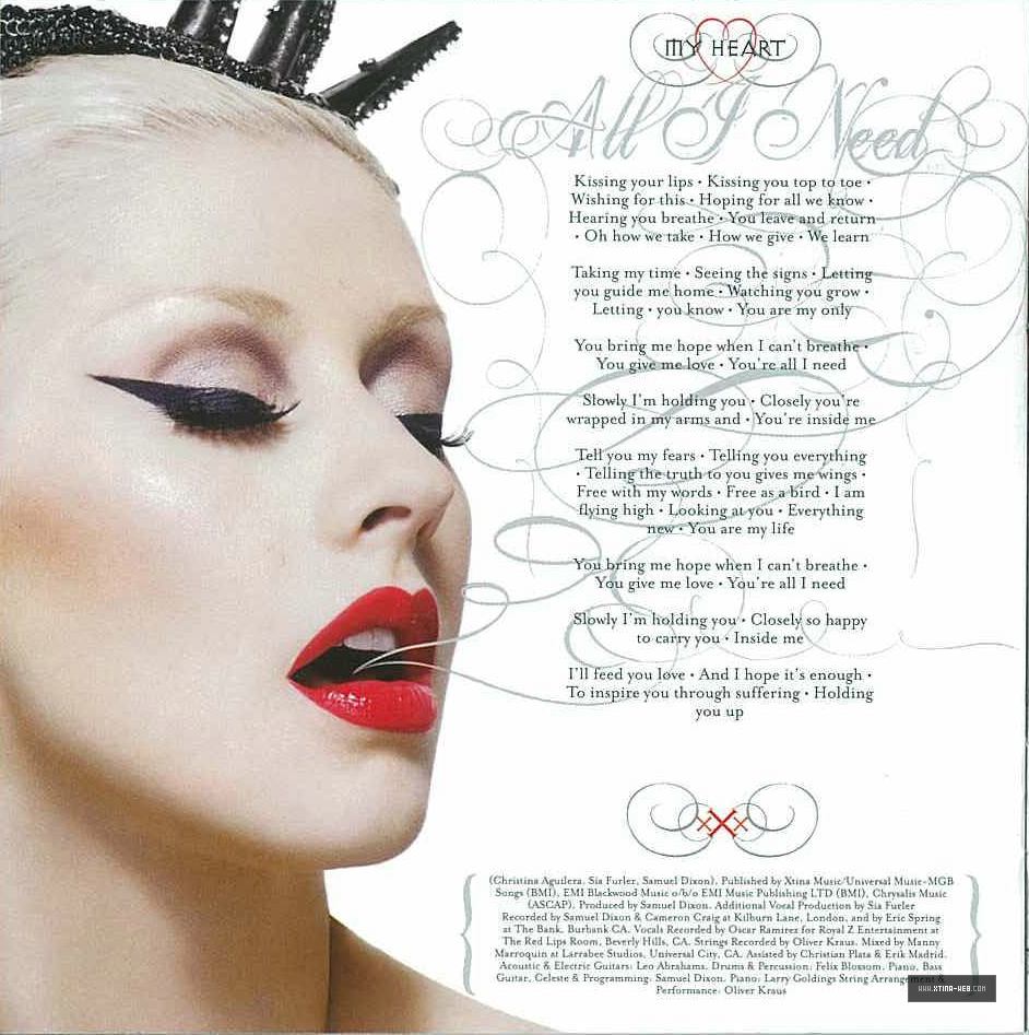 POPDEMIA: Capa completa do CD "BIONIC" da Xtina