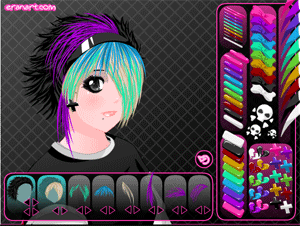 Hadas emo para colorear - Imagui