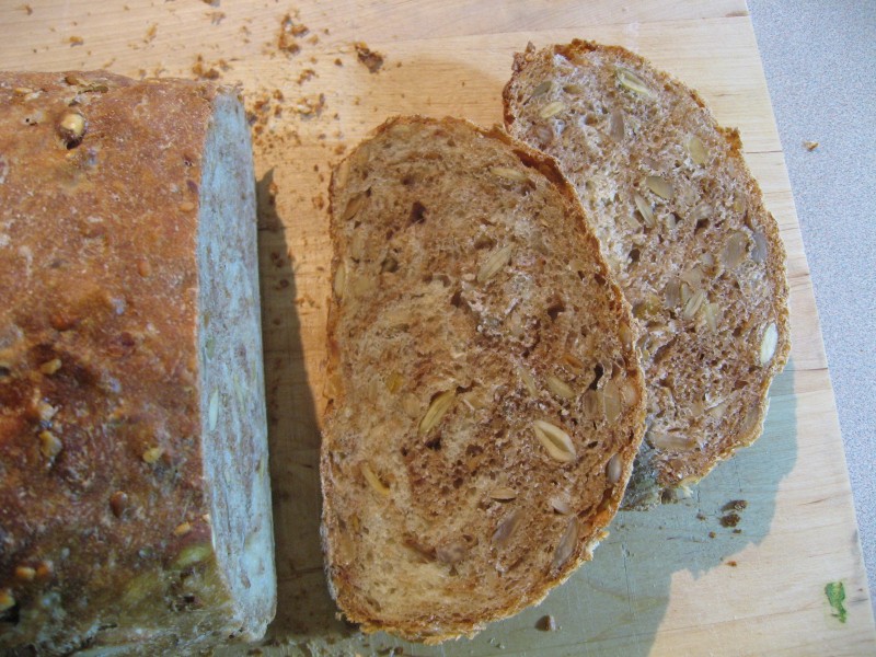 For the loaf of bread: Transitional German-Style Many Seed Bread