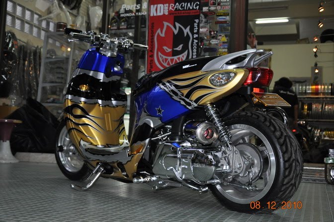 Yamaha Fiore Club: YaMaHa FiOrE แต่ง ยืดช่วง ล้อ12 ท่อแต่ง โหดสุดๆ