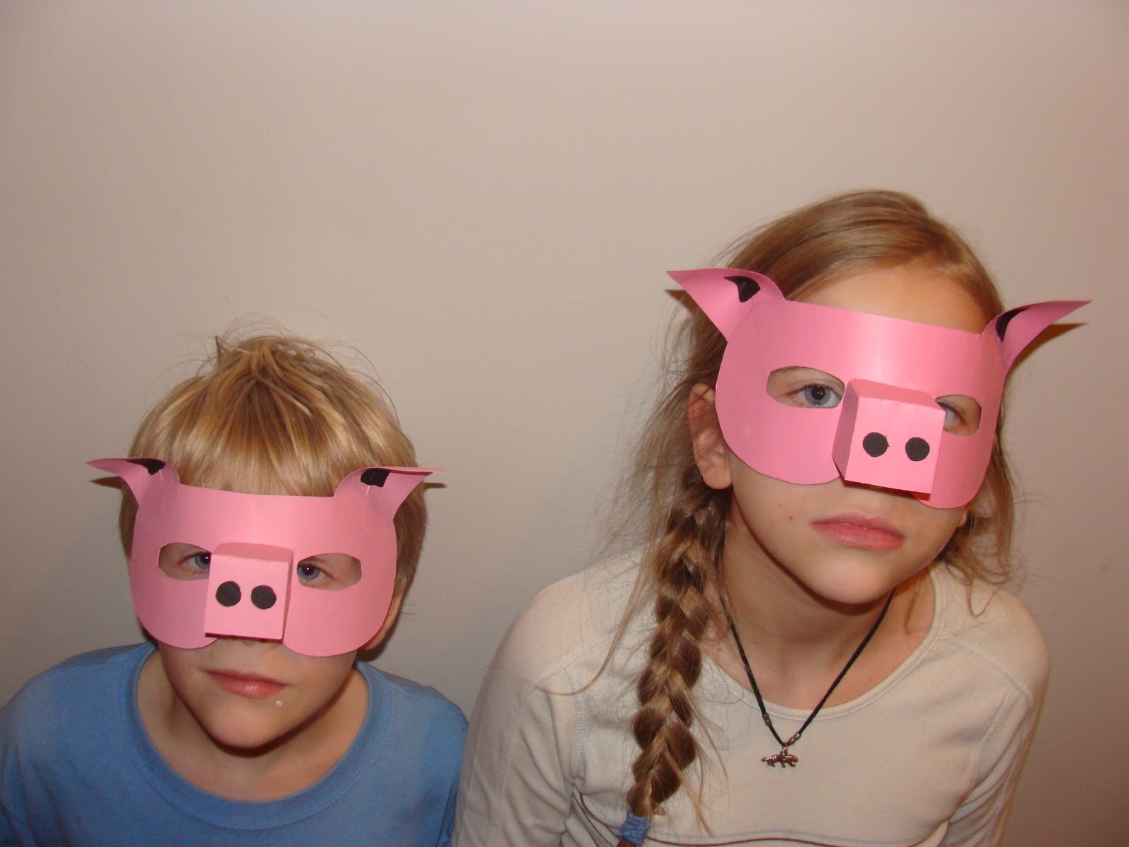 Mask making and front yard theatricals