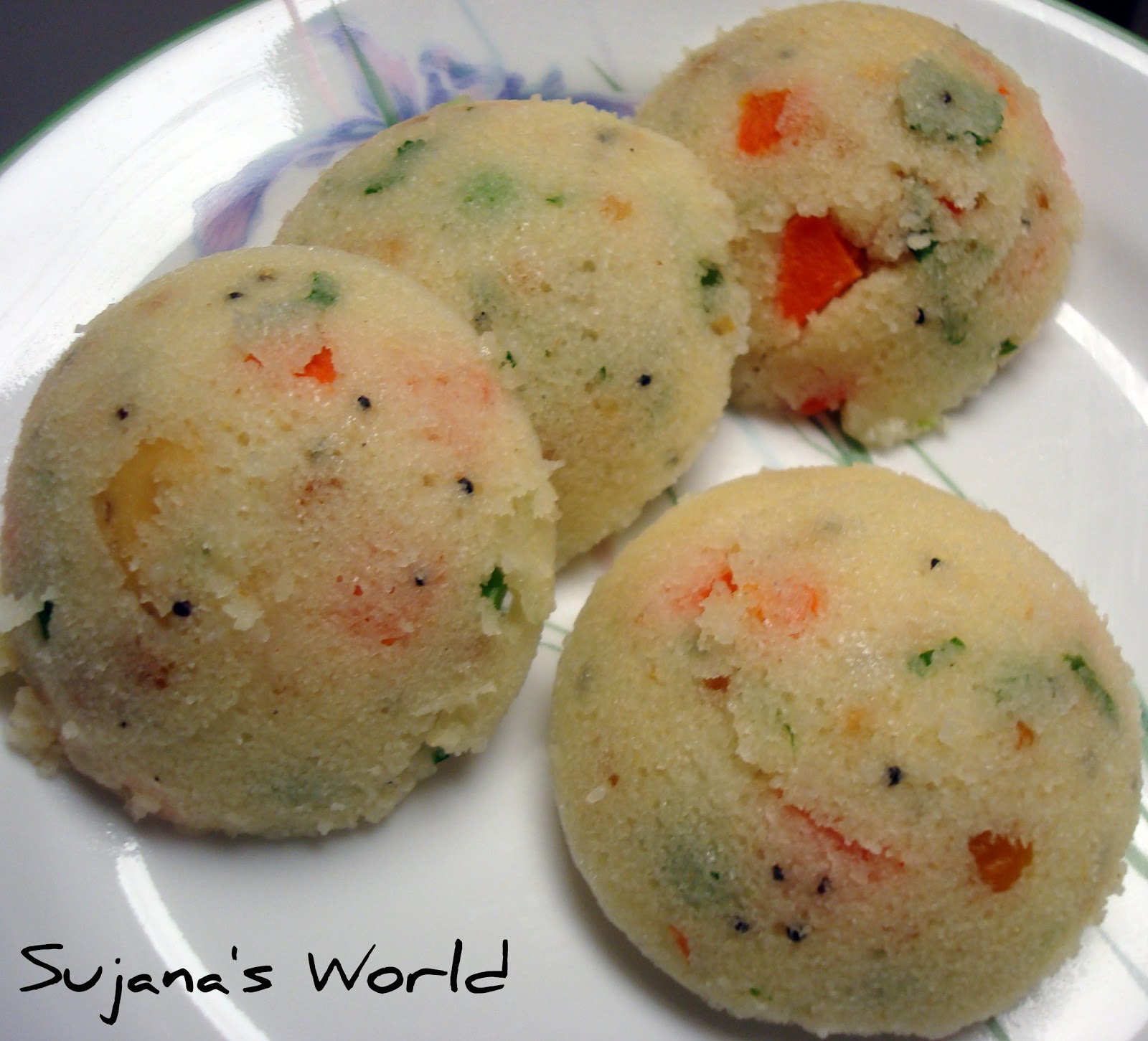Sujana's World: Instant Rava Idli