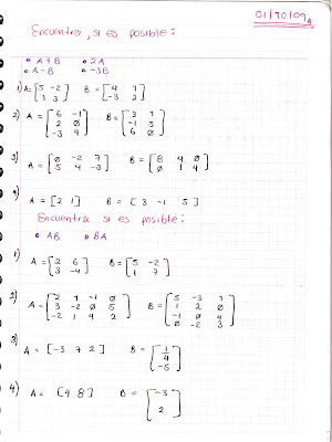 MATEMÁTICAS IV...": EJERCICIOS RESUELTOS, OPERACIONES CON MATRICES