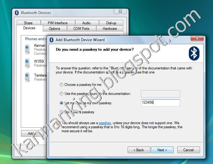 Bluetooth Voice chat using mobile and computer