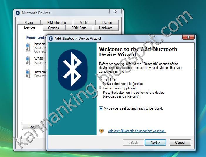Bluetooth Voice chat using mobile and computer