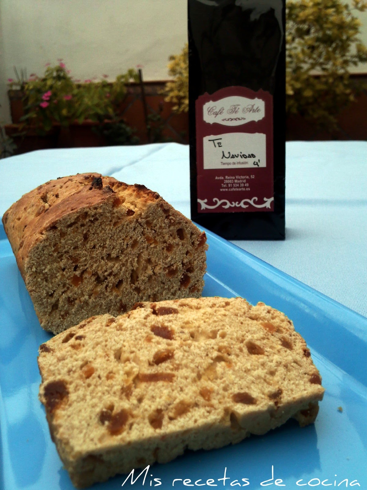 Pan de té Navidad Cafetearte - Mis recetas de cocina