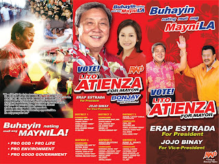 Lito Atienza and Manila Election: Manila Mayor Lito Atienza's Political ...