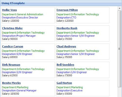 Sharing Experiences: How to Use GXT XTemplate with ListView