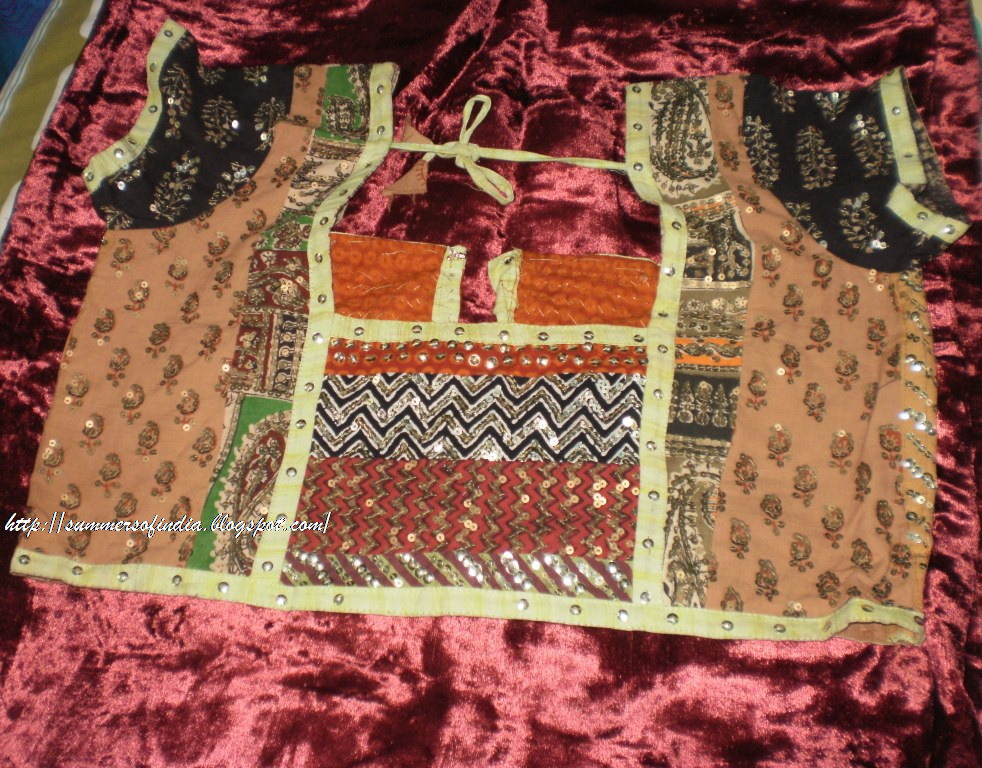 SummersofIndia: Blouses-Kalamkari N Jaipur Print