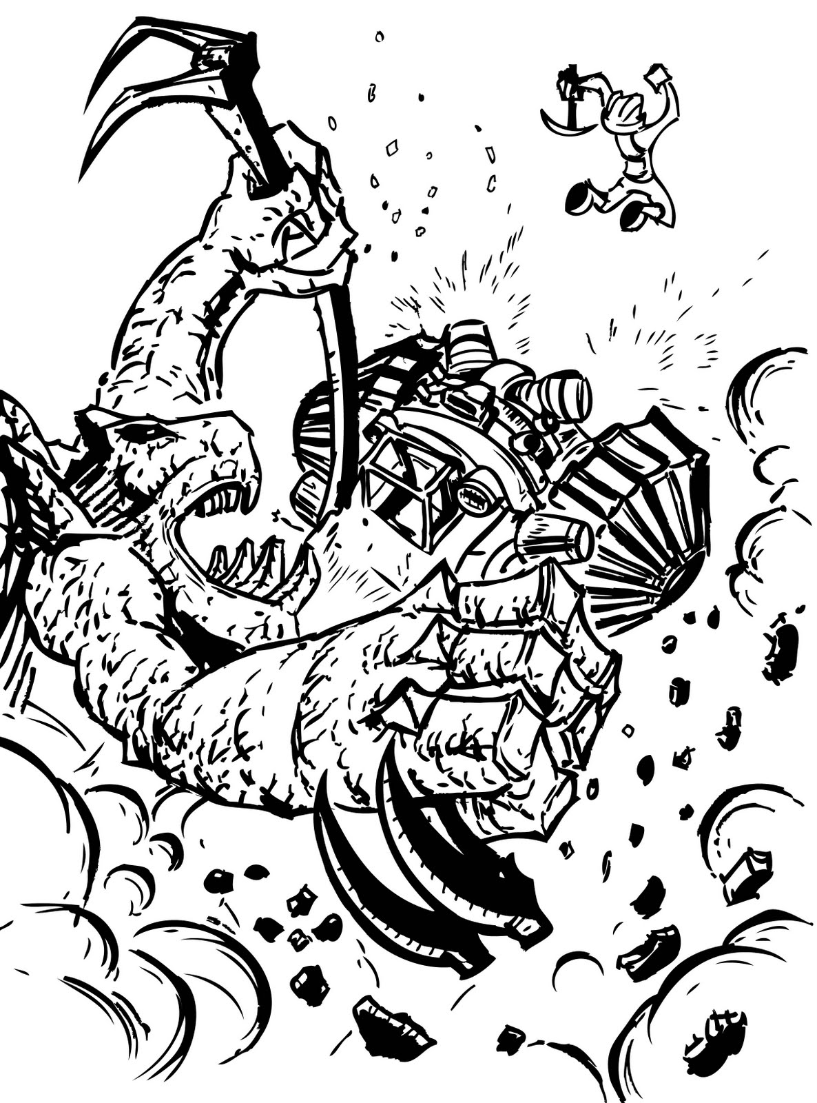 Lego Power Miners Coloring Pages Sketch Coloring Page