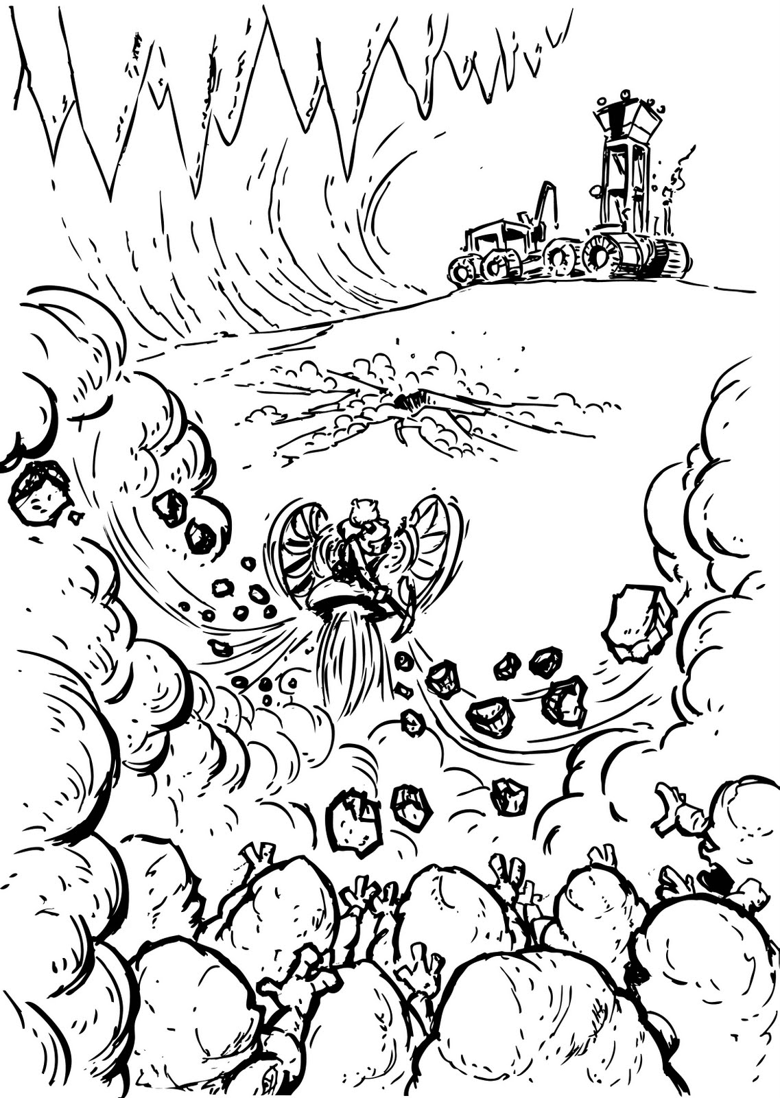 Lego Power Miners Coloring Pages Sketch Coloring Page