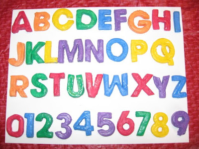 Sowing Mustard Seeds: Salt Dough Letters and Numbers