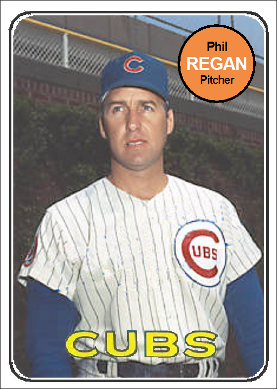 Wrigley Wax: 1969 One Cub At A Time - #535 Phil Regan