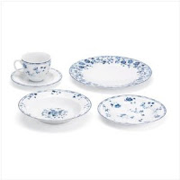 FINE CHINA SET: Famous Designer- Laura Ashley Sophia 20pc. Dinnerware Set