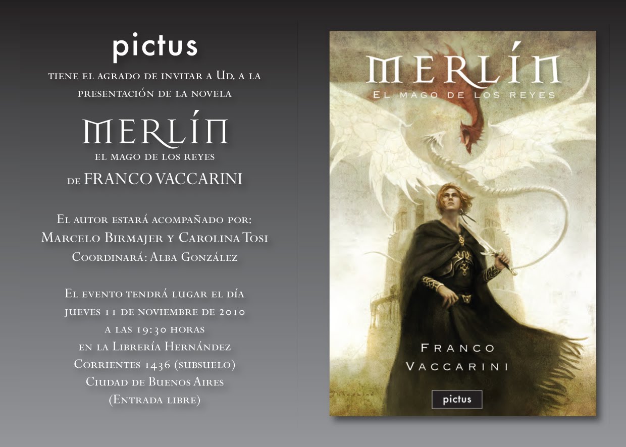 Carolina Tosi: Presentación de "Merlín, el mago de los reyes"