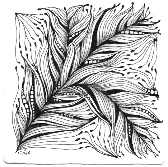 Zentangle Feather Patterns Step By Step