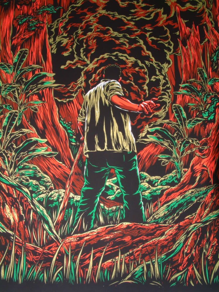 INSIDE THE ROCK POSTER FRAME STORE: KEN TAYLOR SMOKE MONSTER LOST ...