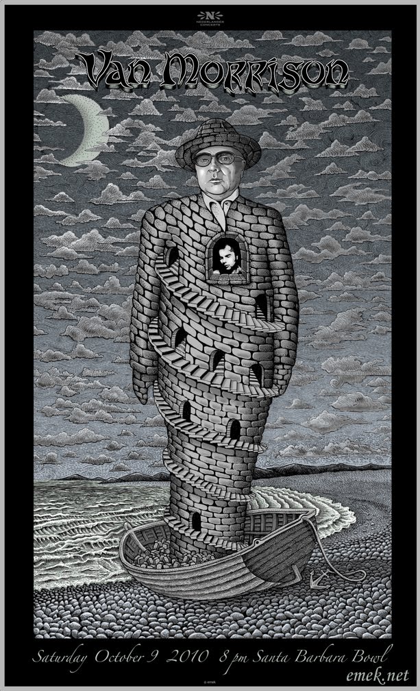 INSIDE THE ROCK POSTER FRAME BLOG: Emek Van Morrison Poster On Sale Details