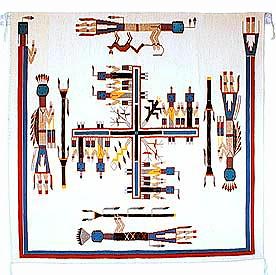 Art & Culture: 104: Nightway Chant, Whirling Logs, Navajo Sandpainting