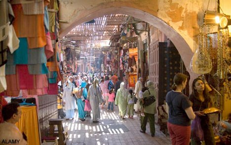 The streets of Morocco...
