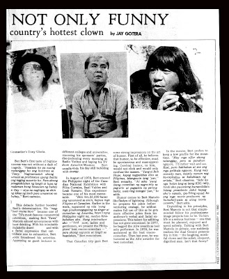 PELIKULA, ATBP.: BERT "TAWA" MARCELO