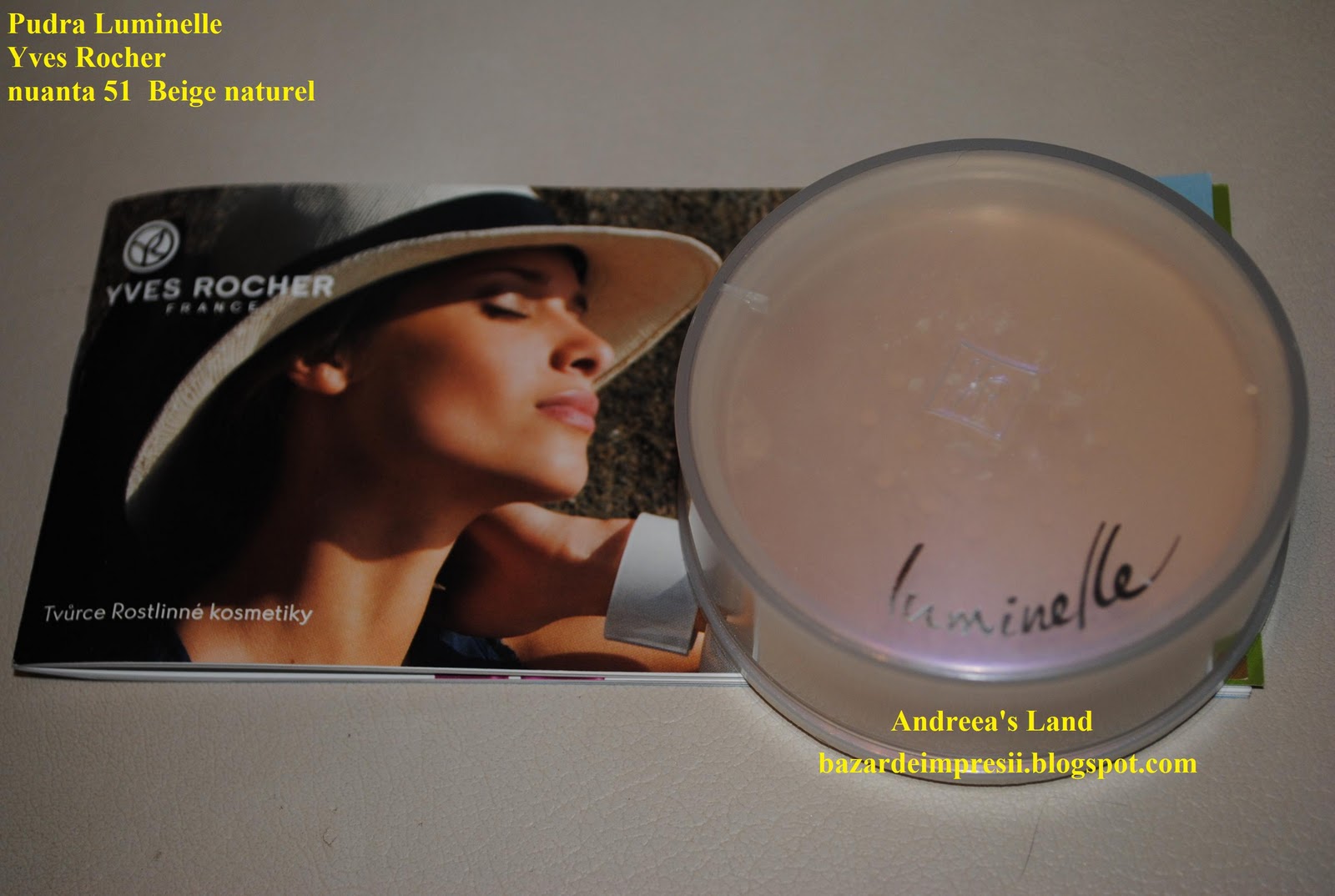 Review: Luminelle Loose Powder Natural beige - Yves Rocher ~ Andreea's ...