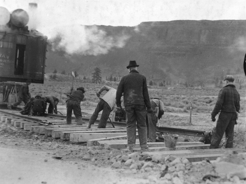Big Bend Railroad History: More US Construction Railroad Construction ...