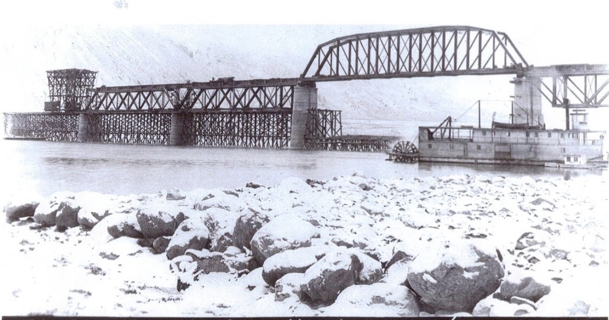 Big Bend Railroad History: Construction Photo of the Beverly Bridge