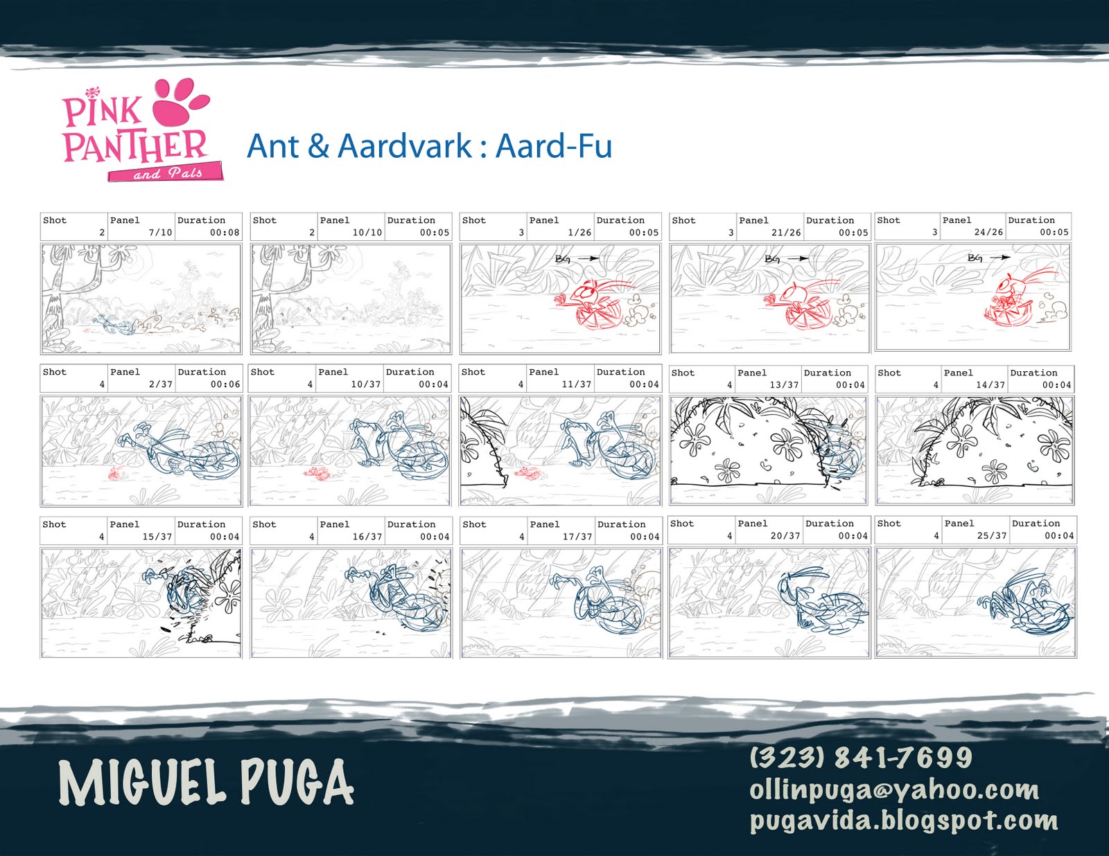 Miguel Puga's Portfolio: Aard-Fu- Storyboards