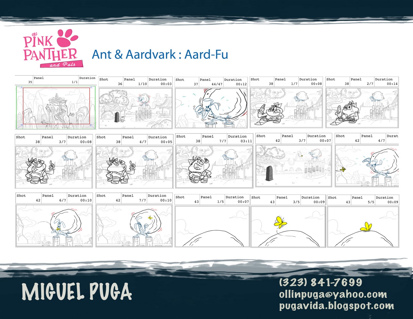 Miguel Puga's Portfolio: Aard-Fu- Storyboards