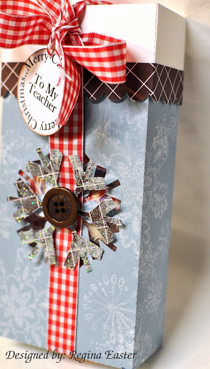 Hand to Paper: TEACHER GIFT FOR CHRISTMAS.....PROJECT TO HOLD A GIFT ...