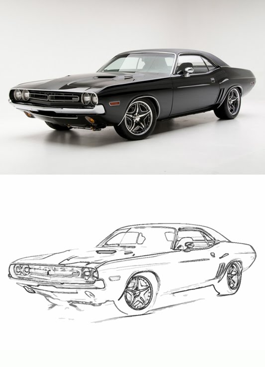 Como dibujar un auto paso a paso a lapiz - Imagui