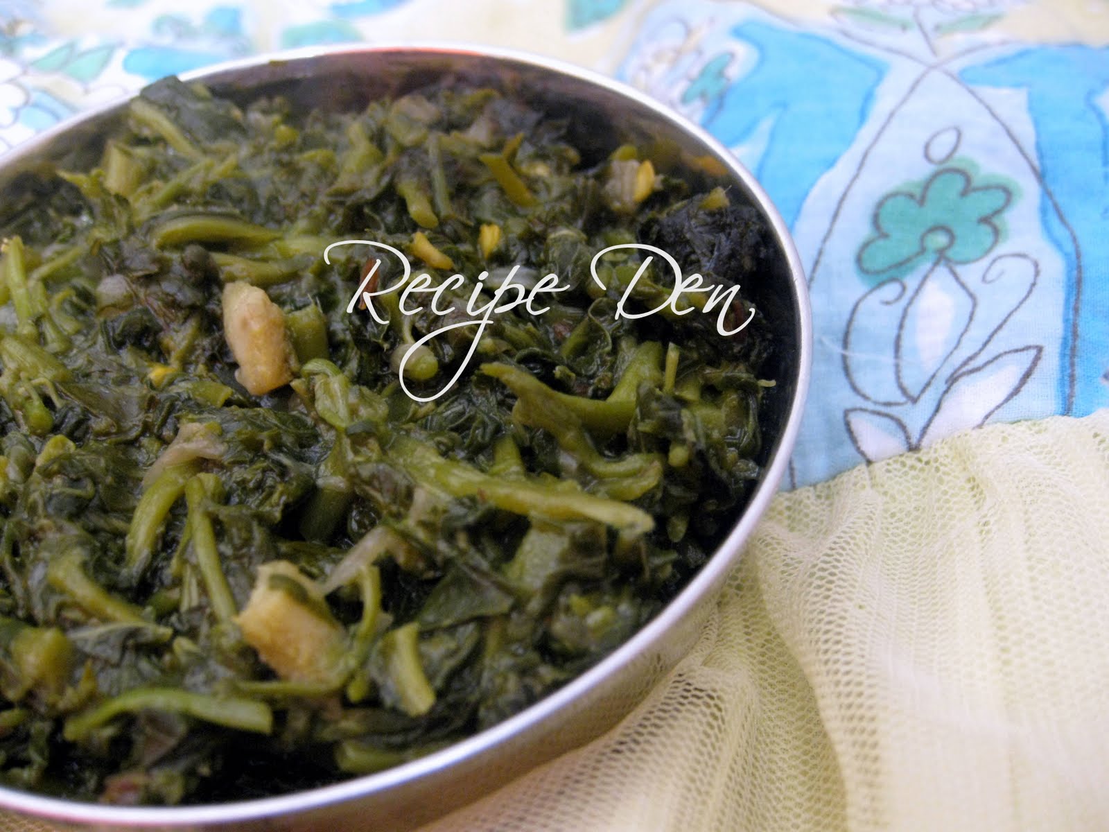Recipe Den: Thotakura (Amaranth Leaves) Curry