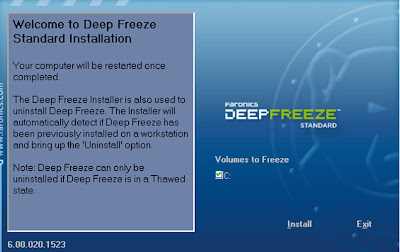 Binho Oliveira: Instalando e configurando o Deep Freeze Standard
