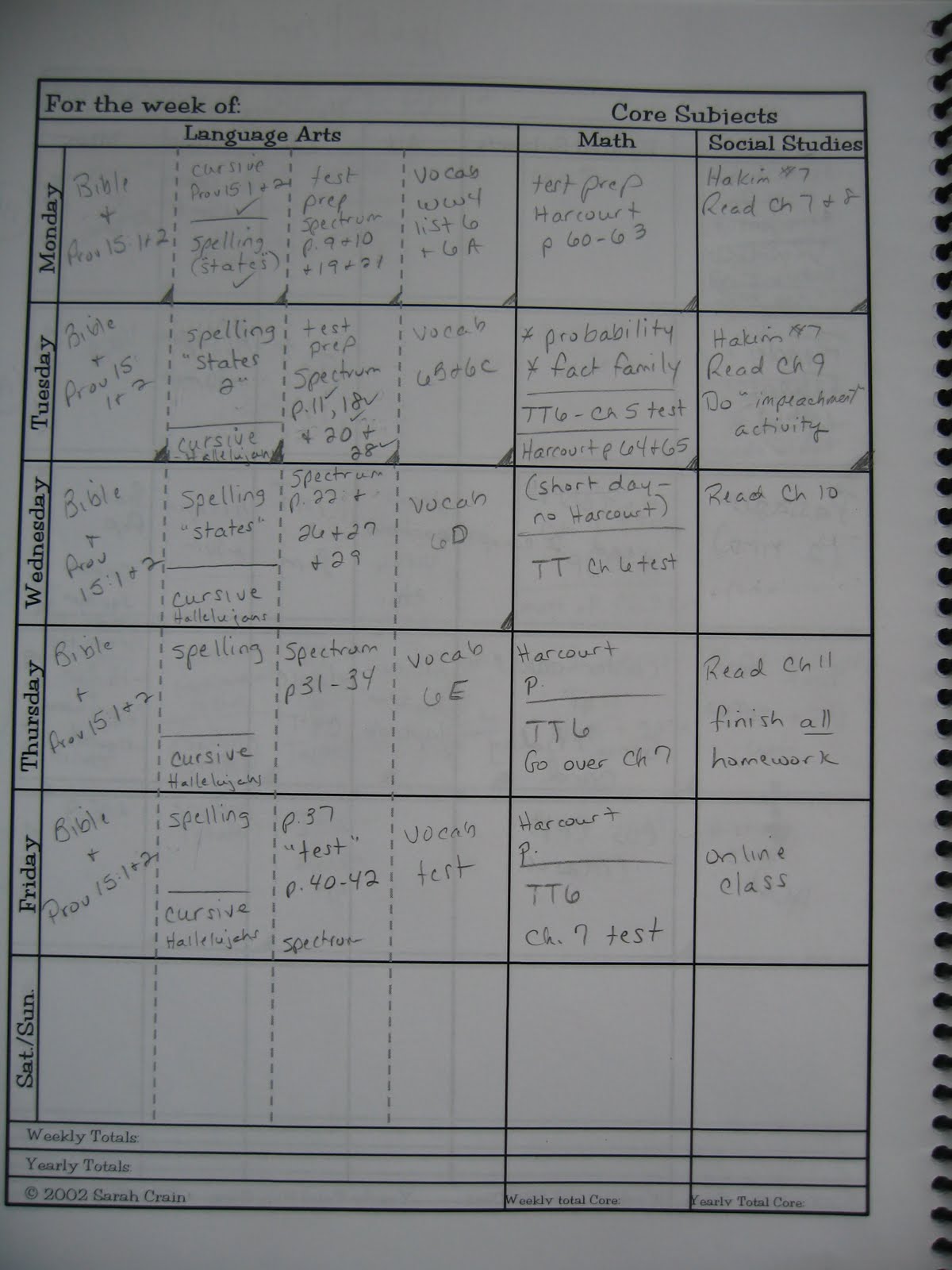 School For Us: My Lesson Planner