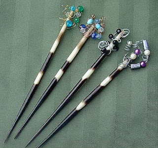 I Crochet / He Makes Hooks: Crafty Hair Sticks and/or Shawl Pins