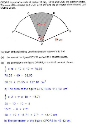 PSLE Maths: PSLE 2009 Circle