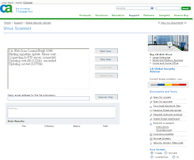 CA Virus Scanner | MORIS FREE