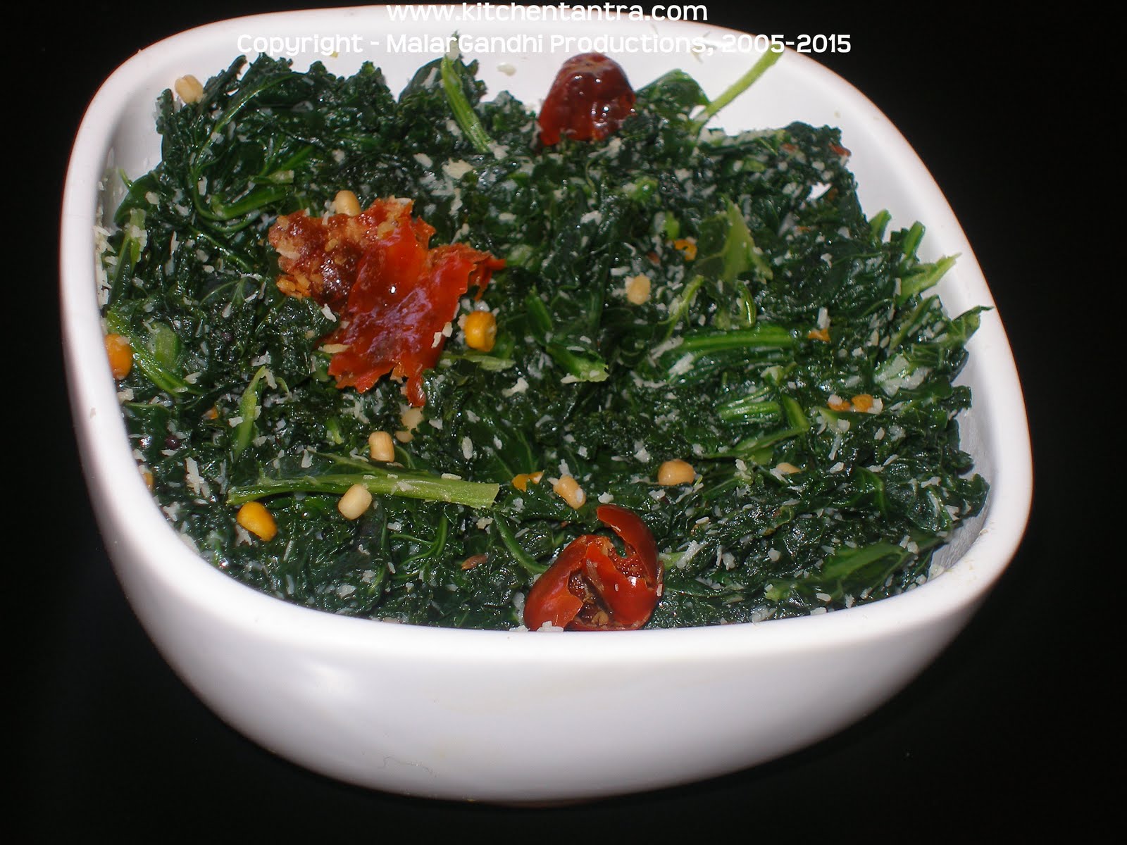 Kale Poriyal – Put-on Your Health Caps:) | Kitchen Tantra