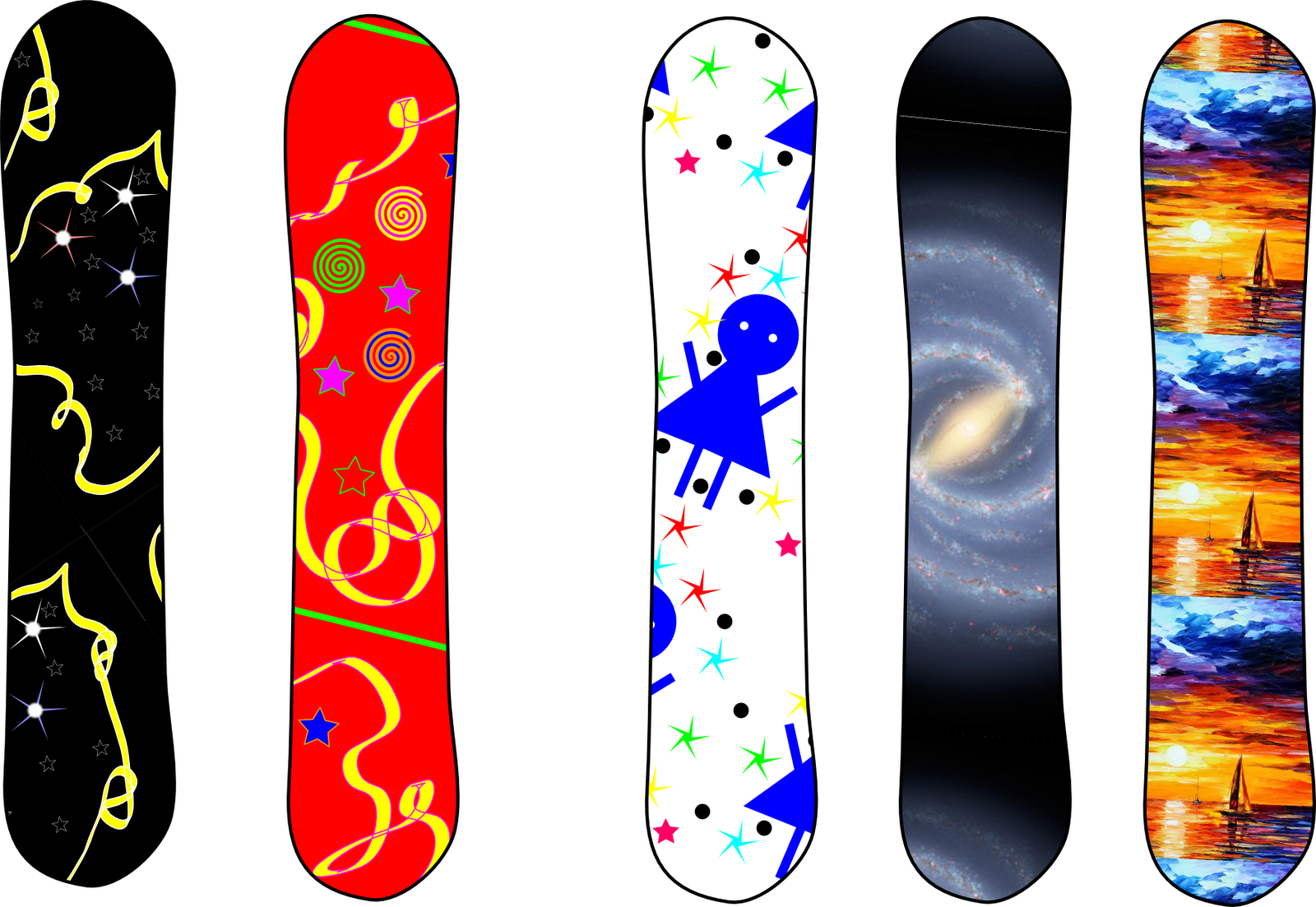Jerome-Digital Art: Patterns for snowboards
