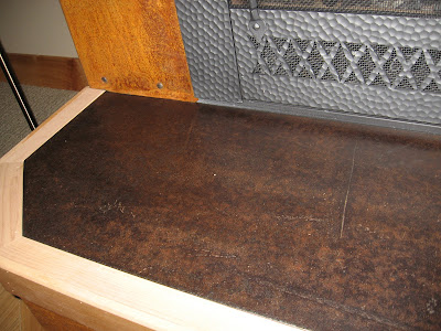 HEAVY METAL WORKS: Metal Fire Place Hearth